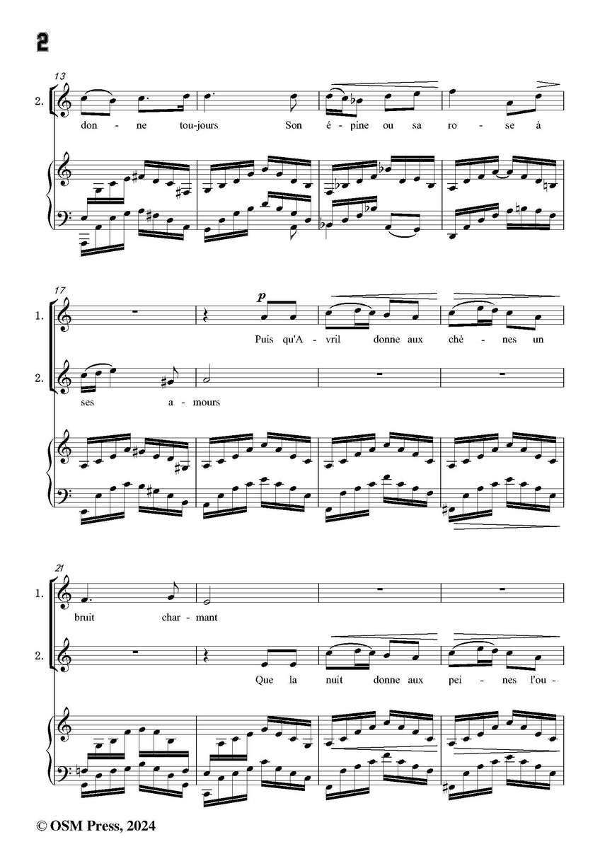 G. Fauré Puisqu'ici bas toute Âme – Open Sheet Music