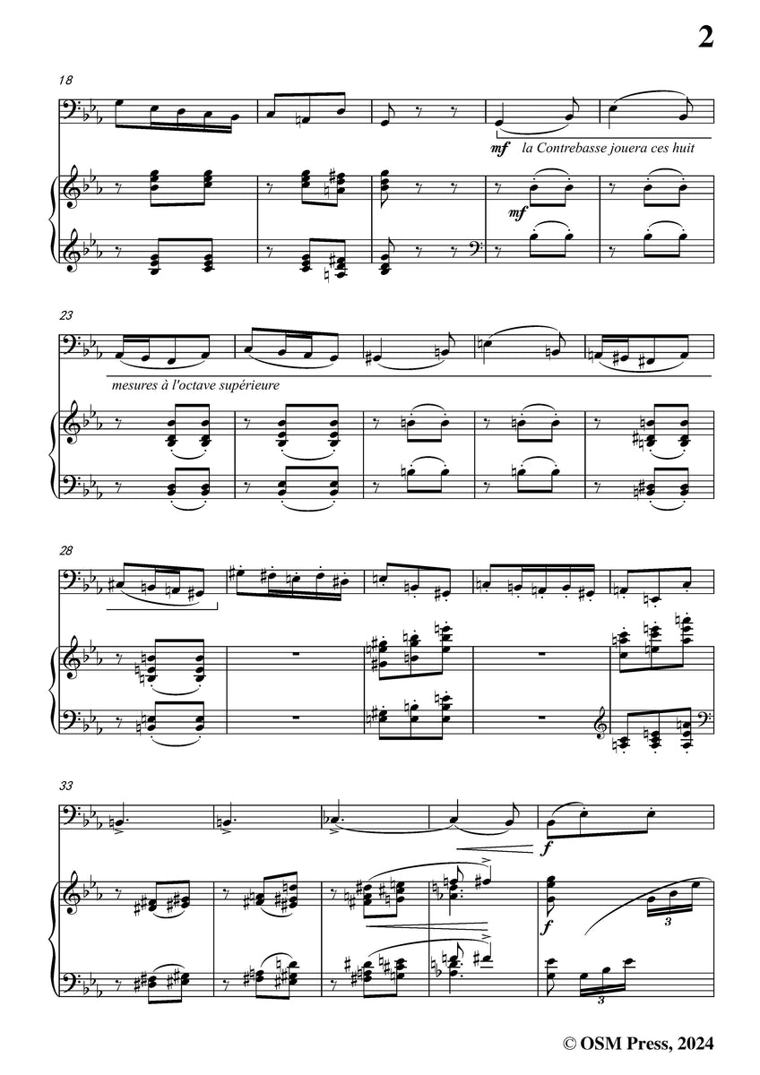 Saint Saëns L'éléphant(The Elephant) – Open Sheet Music