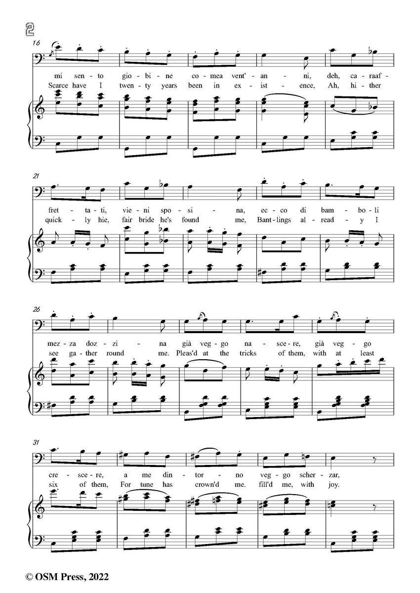 Donizetti Ah,un foco insolito – Open Sheet Music