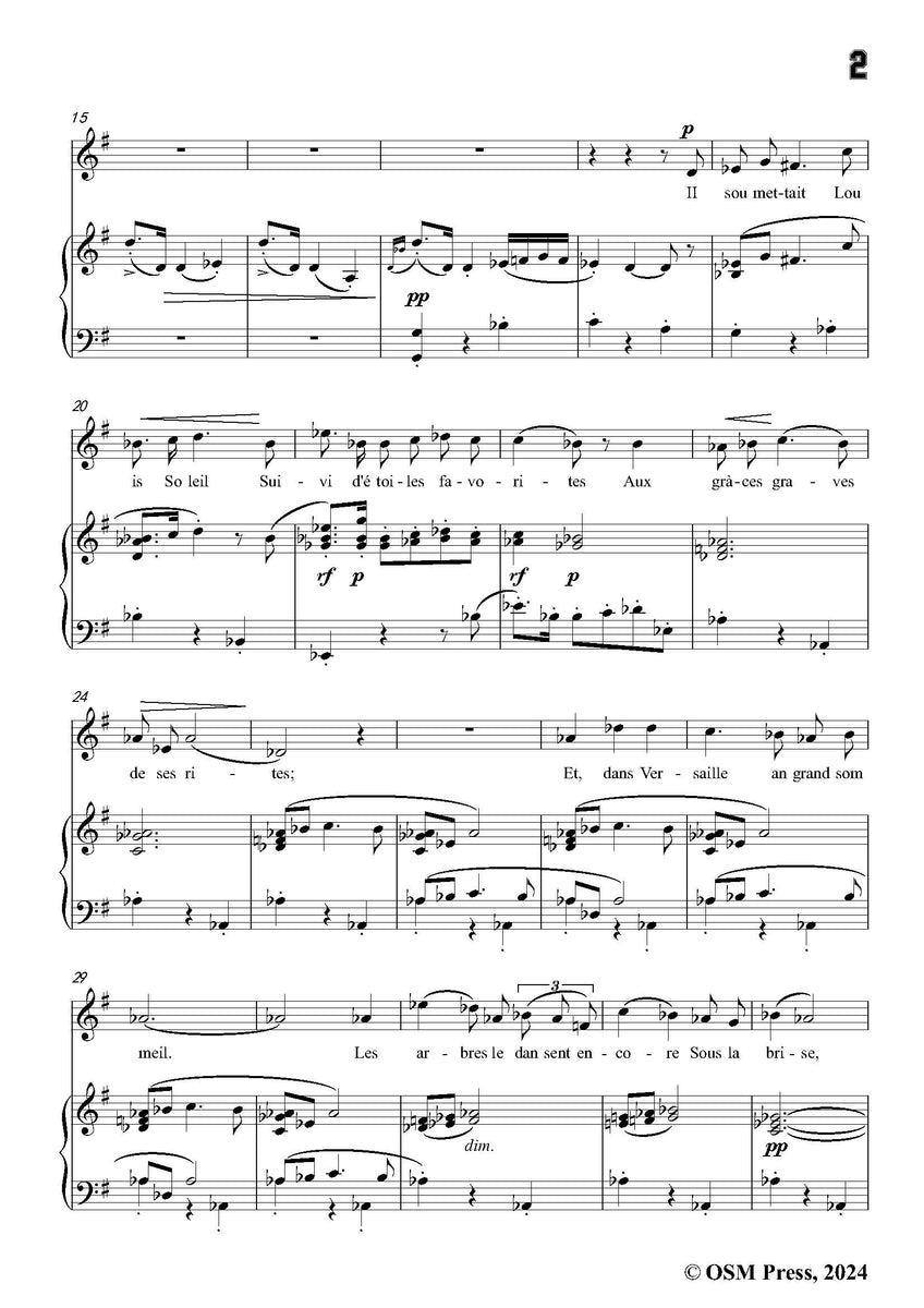 Alfred Bruneau Le menuet – Open Sheet Music
