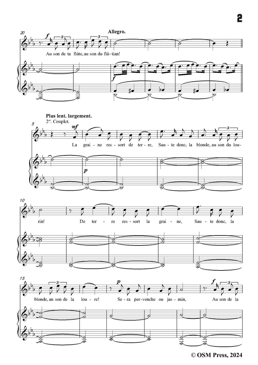 Alfred Bruneau Semailles – Open Sheet Music