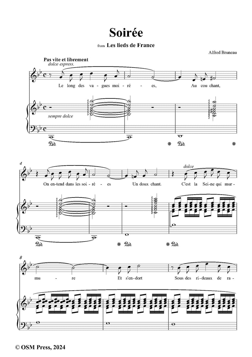 Alfred Bruneau Soirée – Open Sheet Music