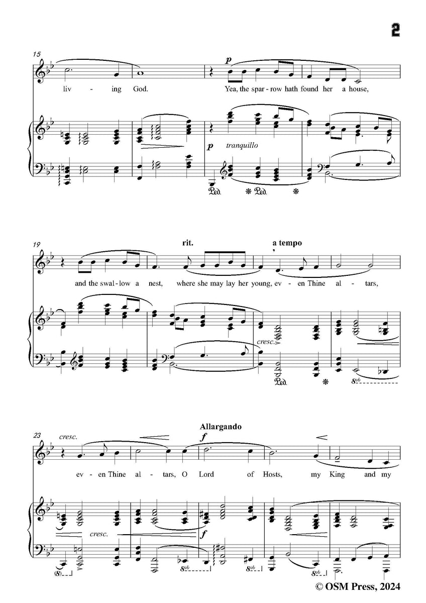 Liddle How Lovely are Thy Dwellings – Open Sheet Music