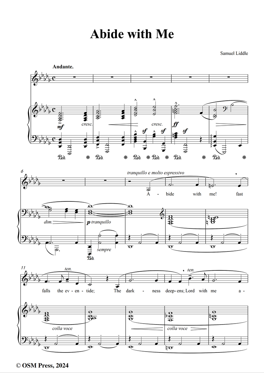 Liddle Abide with Me – Open Sheet Music