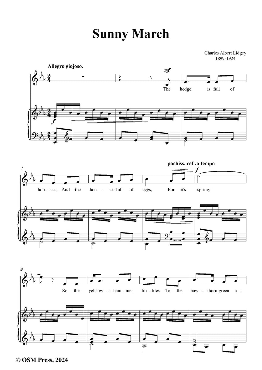 Lidgey Sunny March – Open Sheet Music