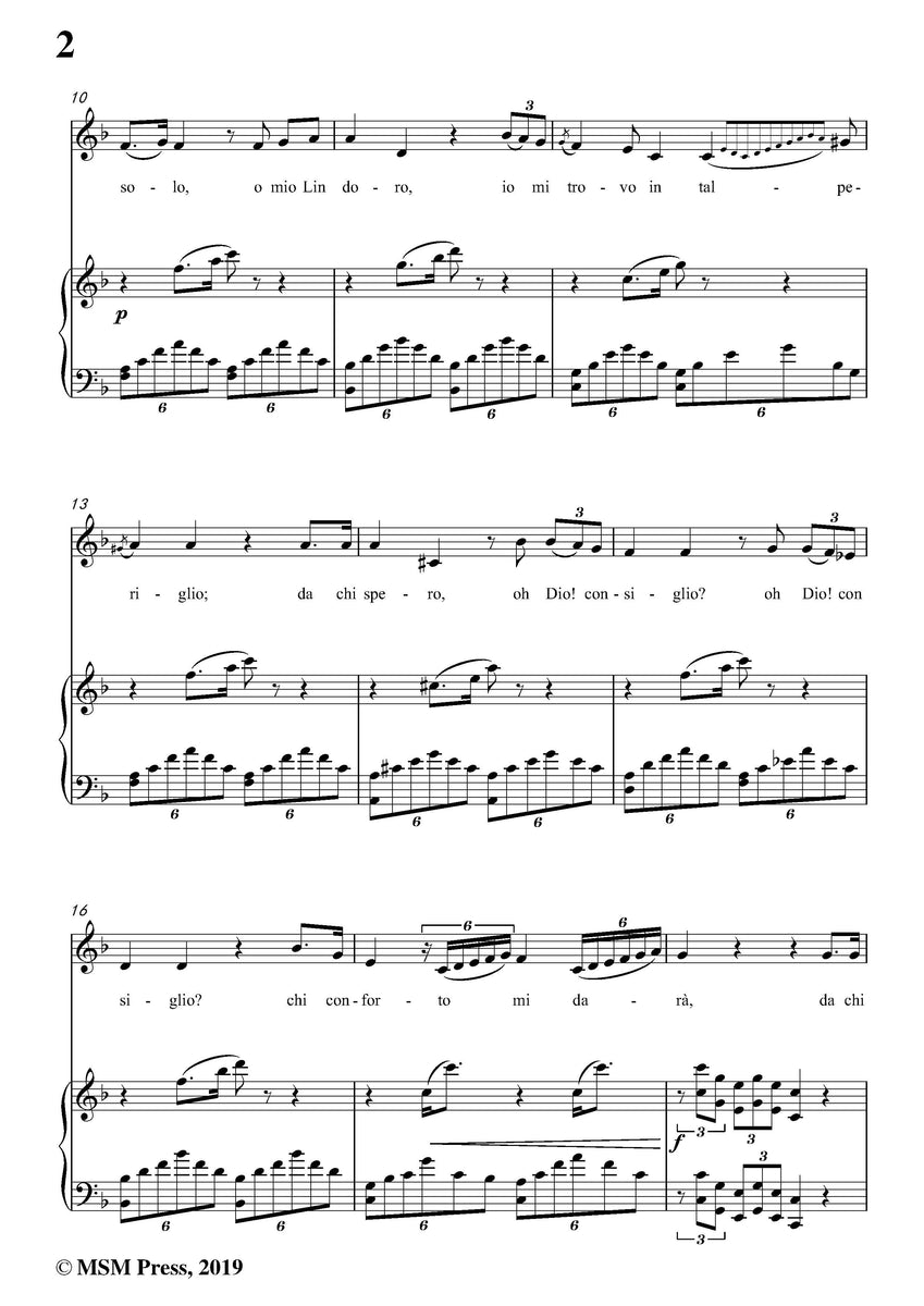 Rossini Cruda sorte,from 'L'italiana in Algeri' – Open Sheet Music
