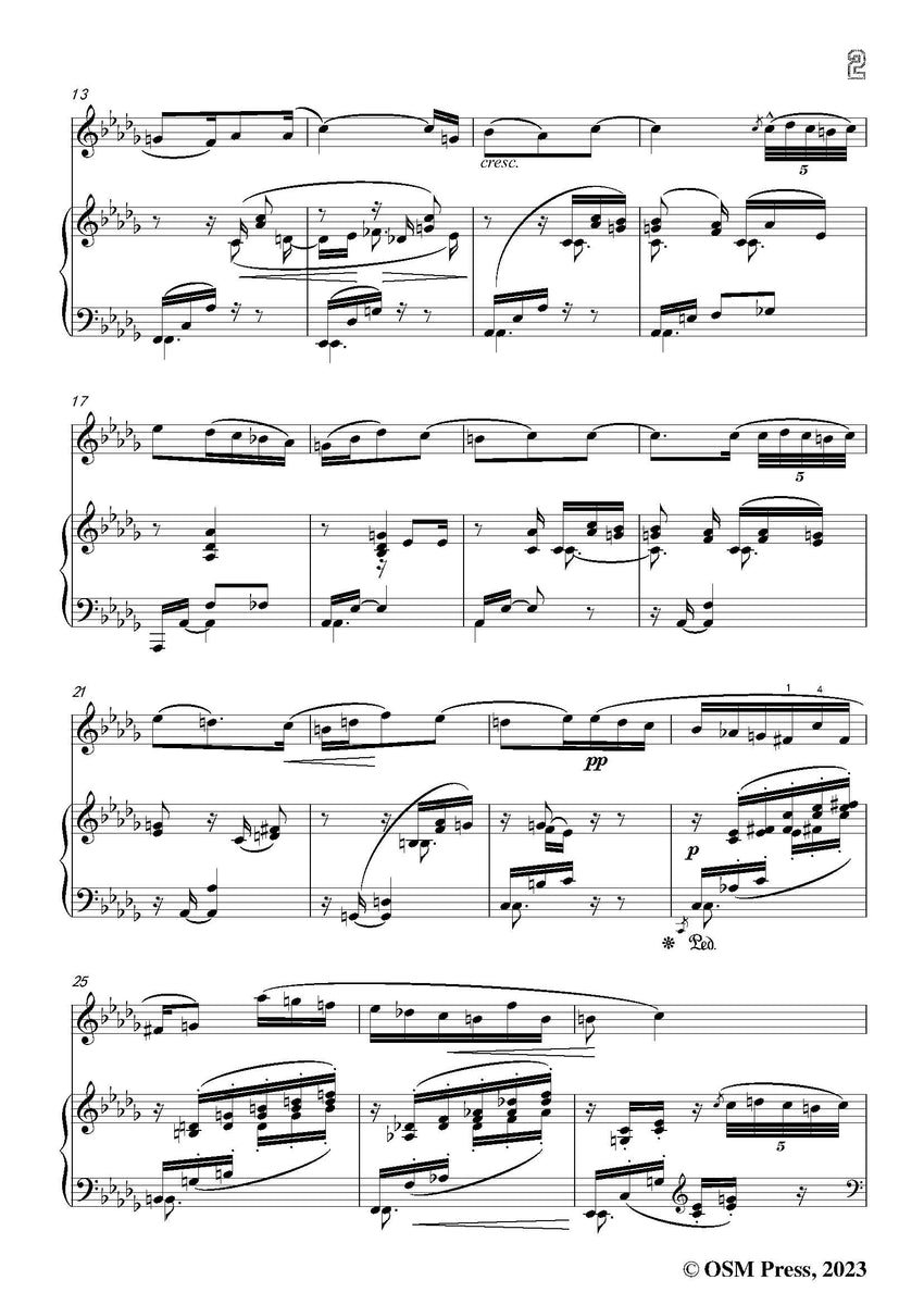 Clara Schumann Three Romances,Op.22,for Violin and Piano – Open Sheet Music