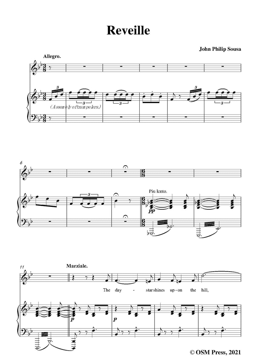 Sousa Reveille – Open Sheet Music