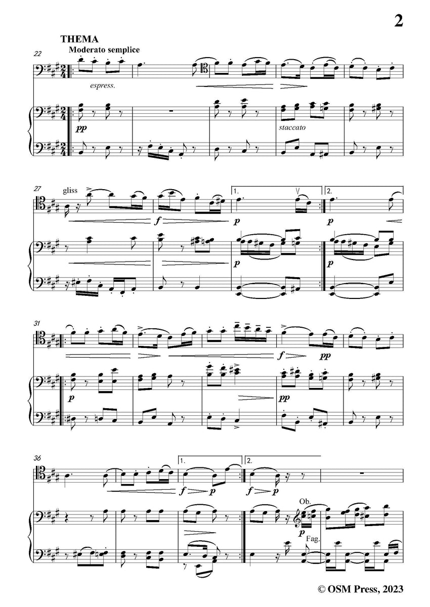 Tchaikovsky Variations on a Rococo Theme,Op.33,for Cello and Piano ...
